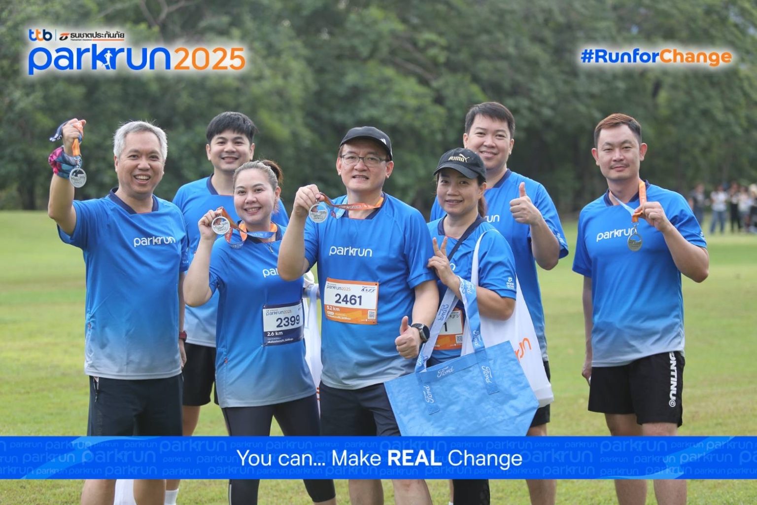 ที ไลฟ์ ประกันชีวิต ร่วมงาน ttb l TNI Parkrun 2025 Run for Change กลาง ...